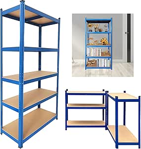 ANSIMIDA Greenhouse Shelving - 150cm x 70cm x 30cm - Boltless Heavy ...