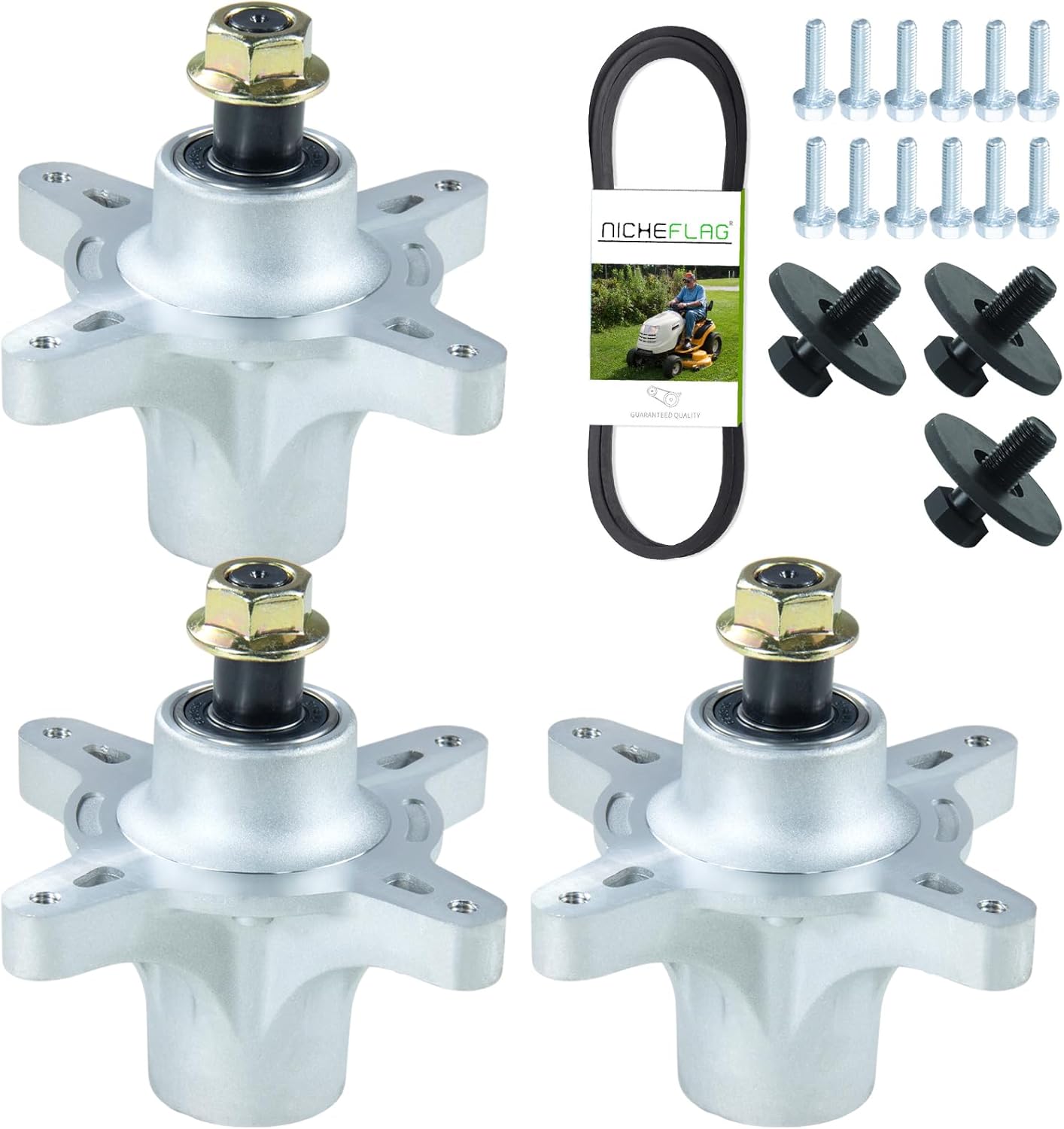 Amazon.com : NICHEFLAG 3 Pack 139-3214 Spindle Toro with 119-8820 Belt ...