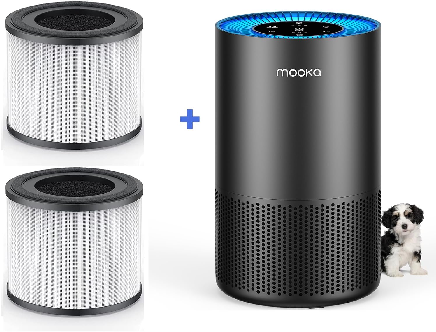 Amazon.com: MOOKA Air Purifiers for Home Large Room + 2 pack filter ...