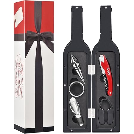Amazon.com | Wine Bottle Opener Set - 5 Pcs Wine Corkscrew Screwpull ...