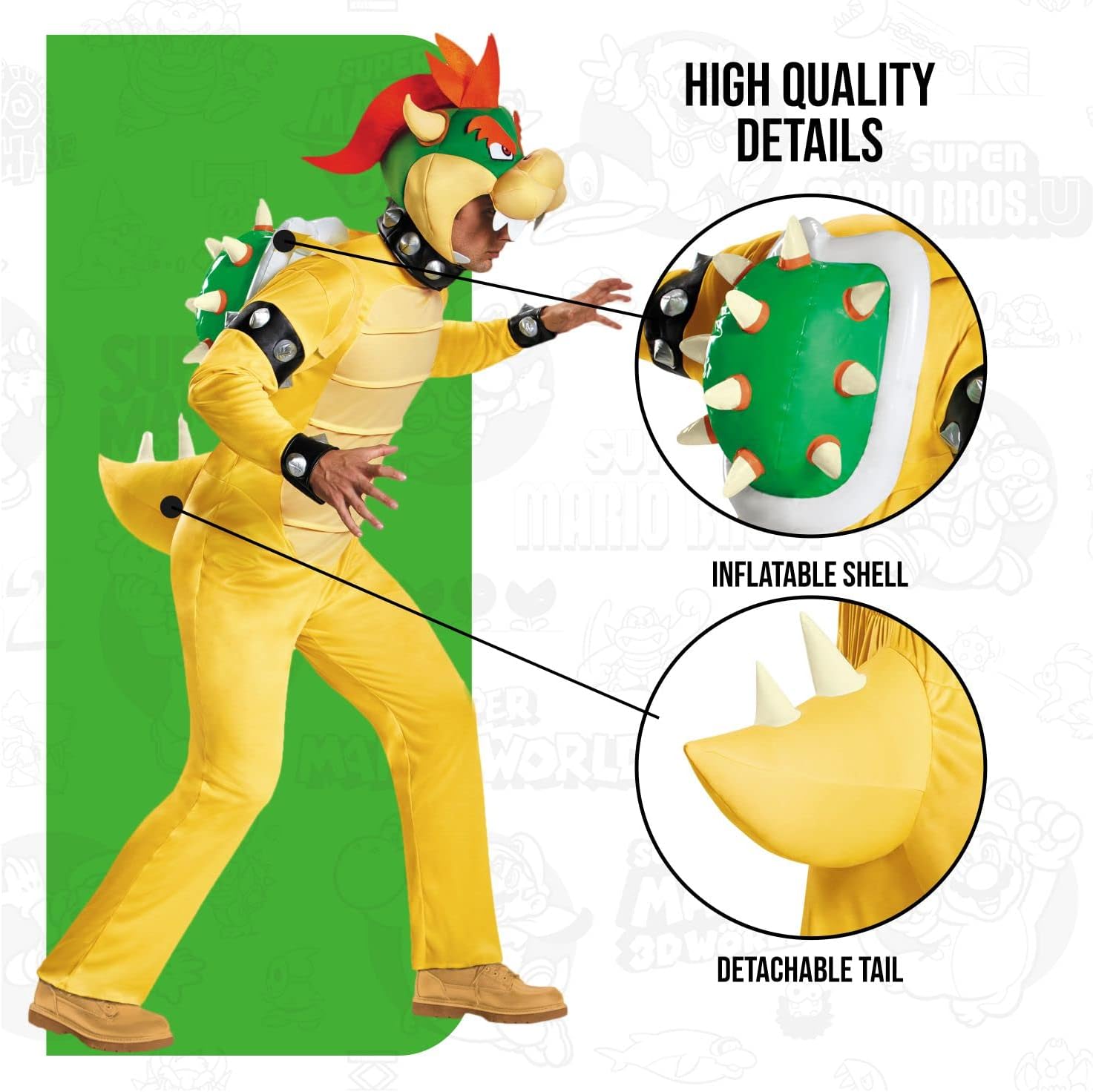 Disguise Plus Size Deluxe Bowser Costume – Yaxa Colombia