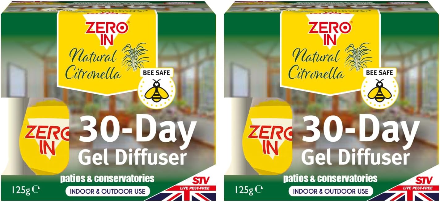 Zero In 30-Day Insect Repellent Gel Diffuser - 2 Pack - Natural ...