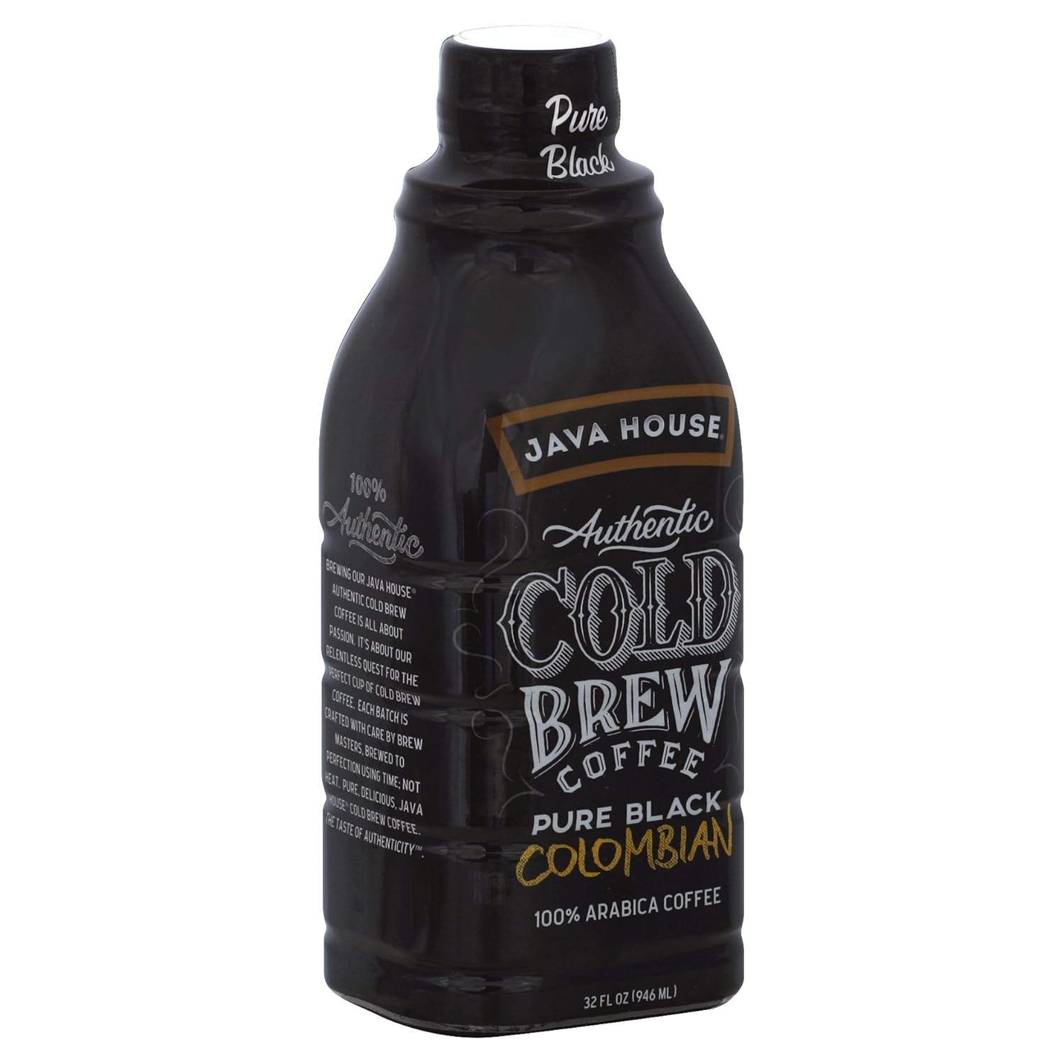 Amazon.com : JAVA HOUSE Authentic Cold Brew Coffee, Columbian Black, 32 ...