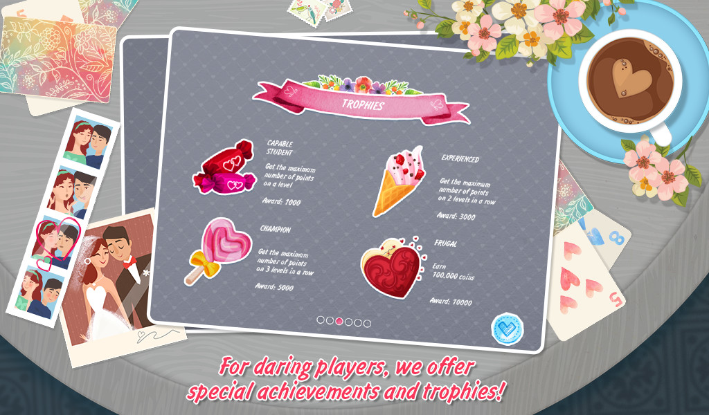 Solitaire Match 2 Cards. Valentine's Day. Card Game like Spider,Pyramid ...