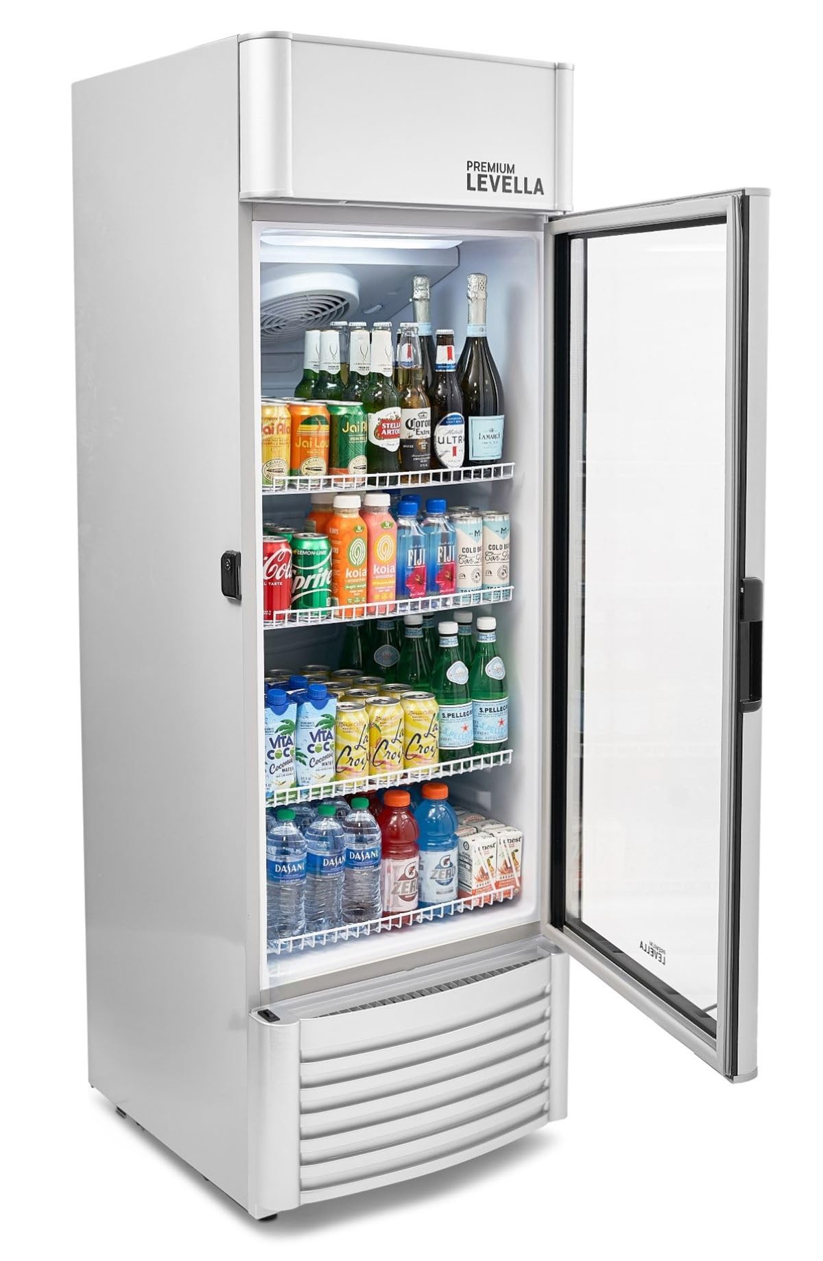 Amazon.com: PremiumLevella PRF90DX Glass Door Display Refrigerator 9.0 ...
