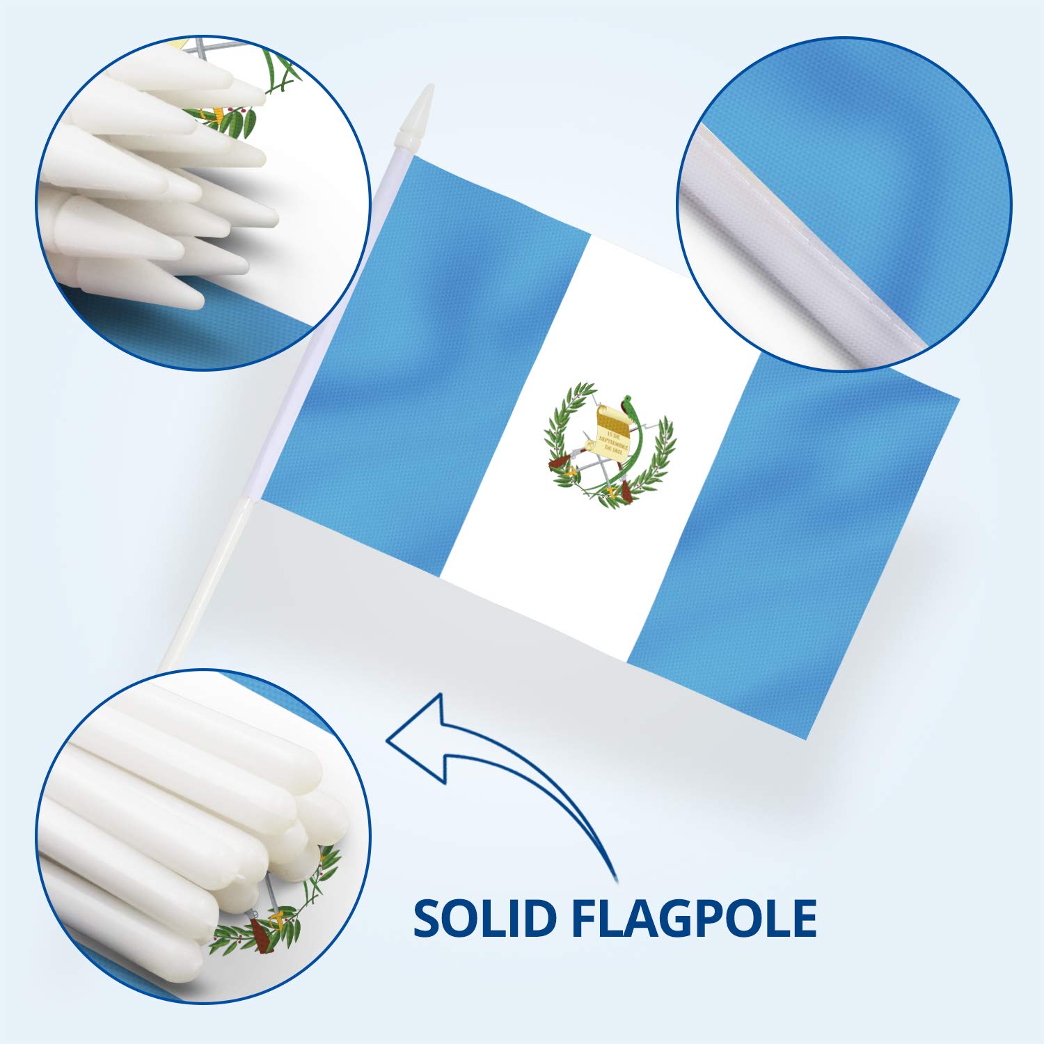 Snapklik.com : Anley Guatemala Mini Flag 12 Pack - Hand Held Small ...