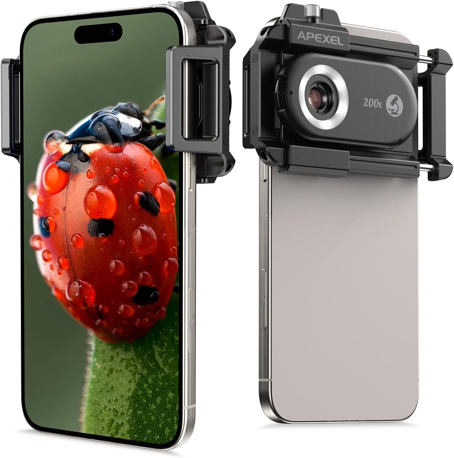 Amazon.com: APEXEL 200X Phone Macro Lens Kit, MS200 : Cell Phones ...