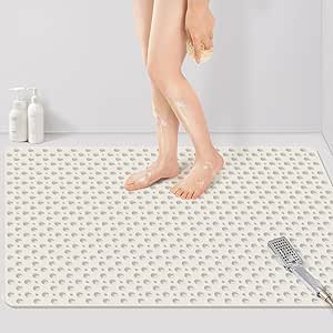 Amazon.com: Yolife Extra Large Shower Mat 47x32 inch, Non Slip Shower ...