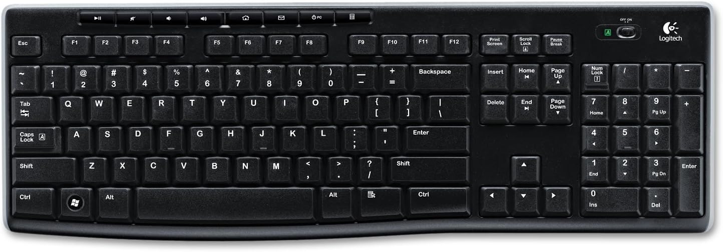 Amazon.com: Logitech K250 Bluetooth Keyboard with Numpad, Easy ...