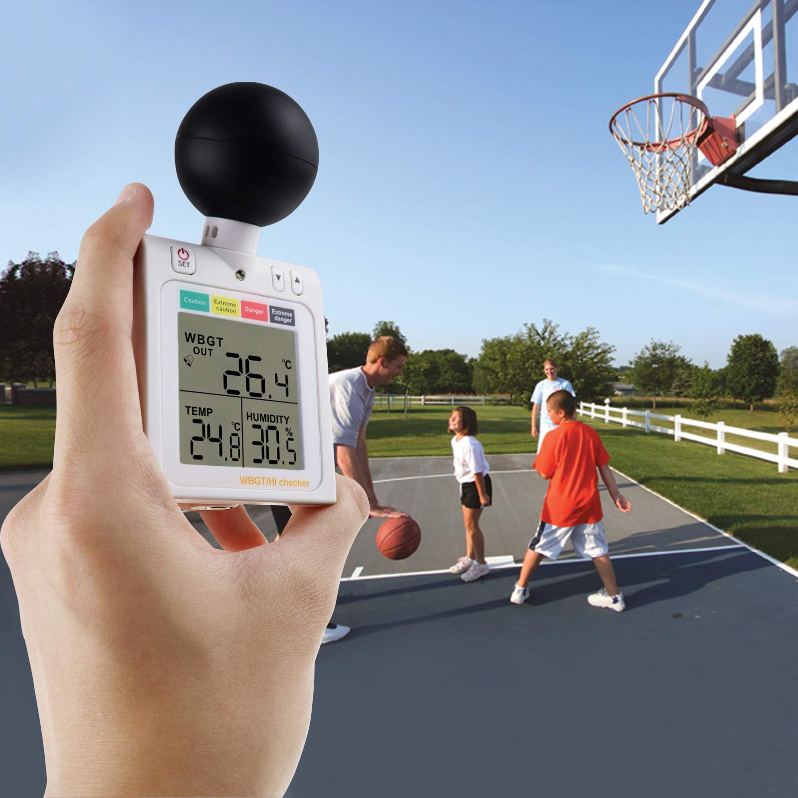 Snapklik.com : WBGT + HI Heat Index Checker Heat Stress Meter Wet Bulb ...