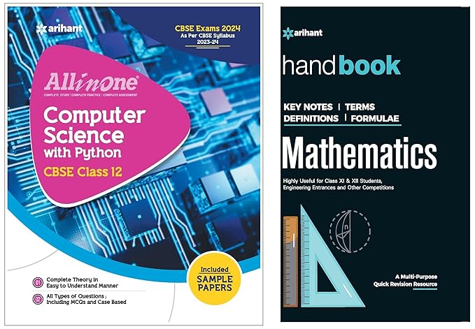 Buy Arihant All In One Class 12th Computer Science with Python for CBSE ...