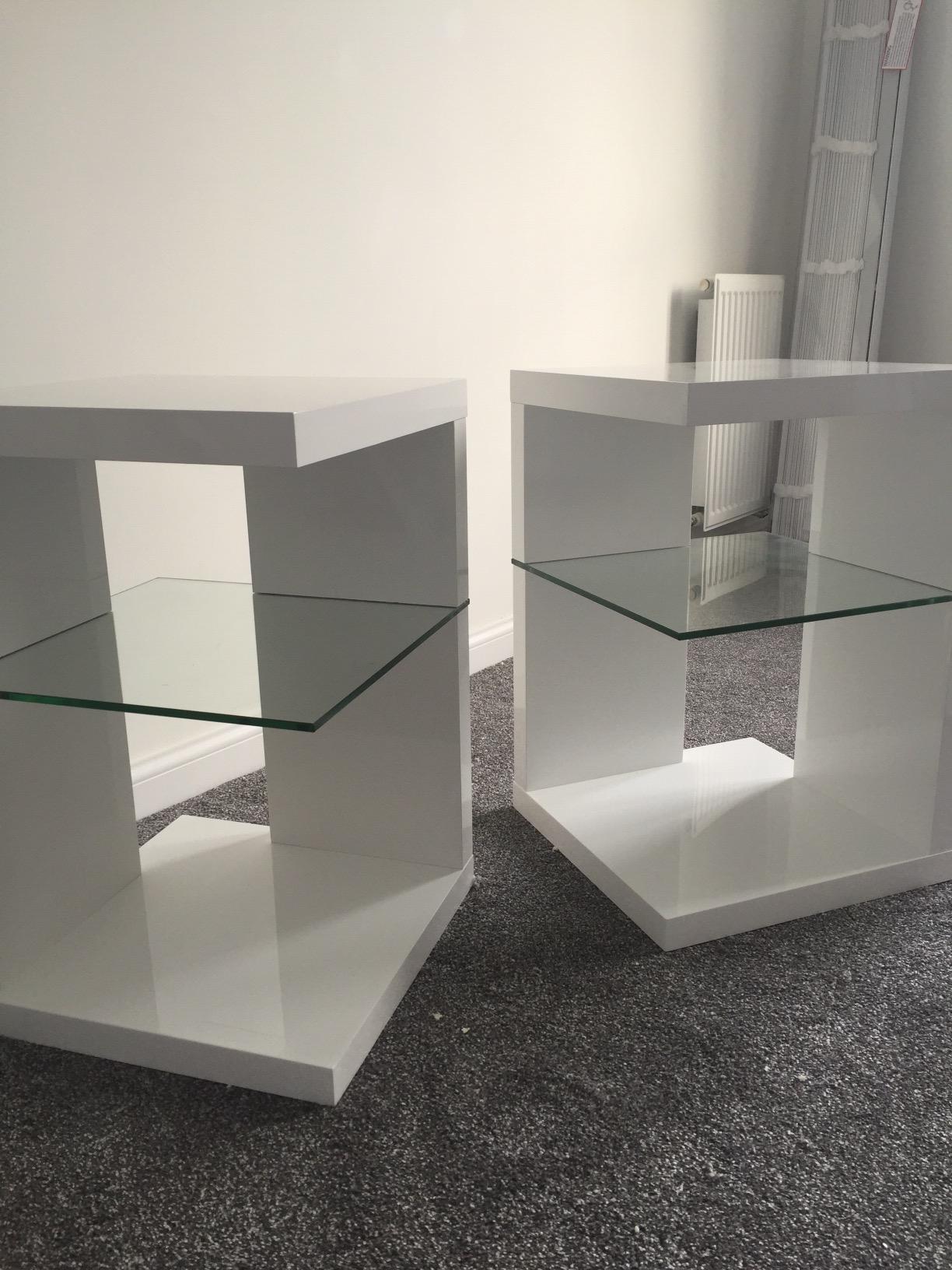 HomeTrends4You 516653 Side Table/Bedside Table 60 x 40 x 40 CM High ...