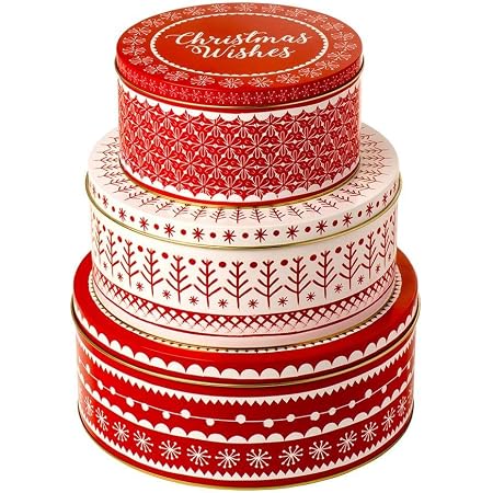 KitchenCraft The Nutcracker Collection Christmas Cake Storage Tins ...