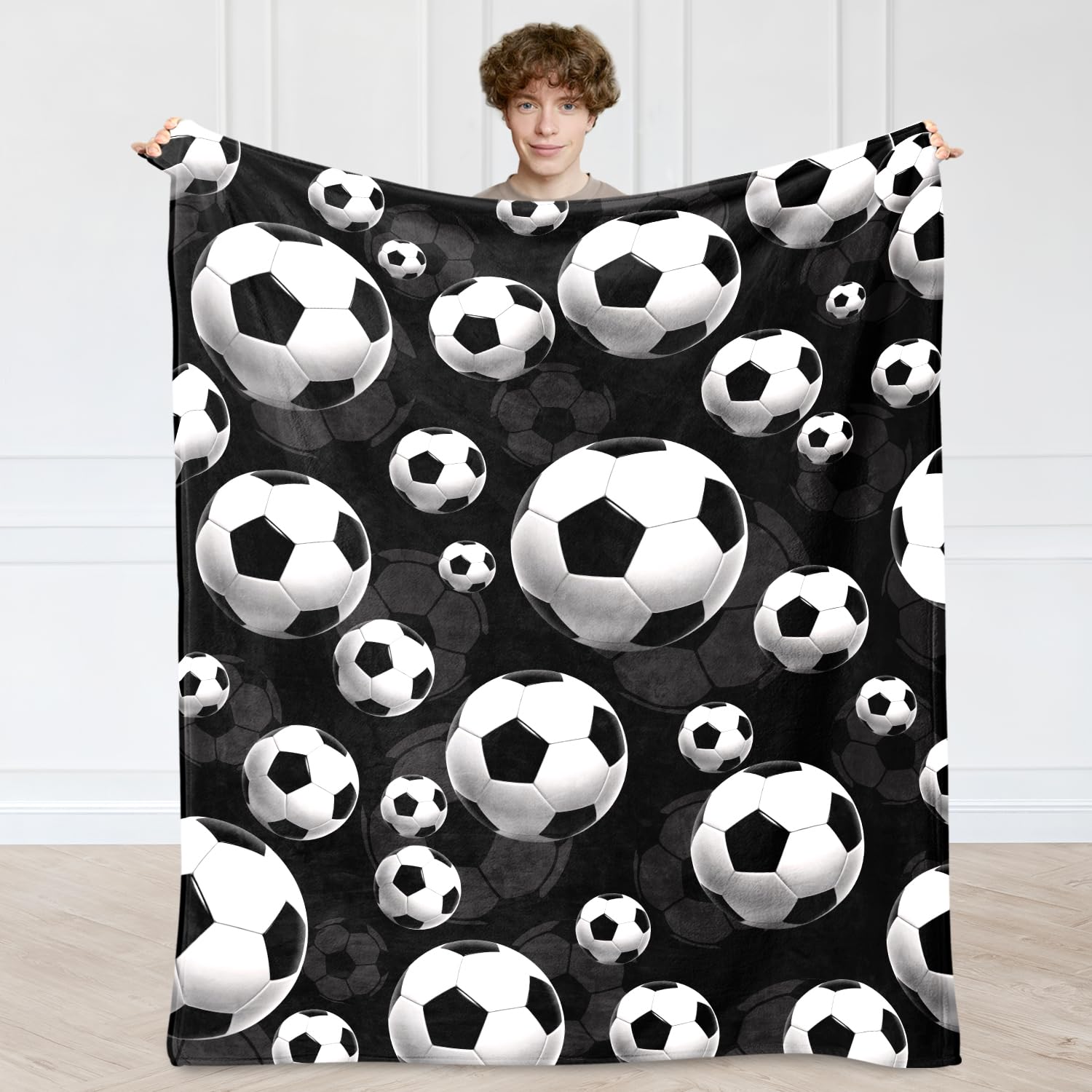 Amazon.com: Labfen Soccer Blanket for Boys Kids, Soccer Gifts for Boys ...