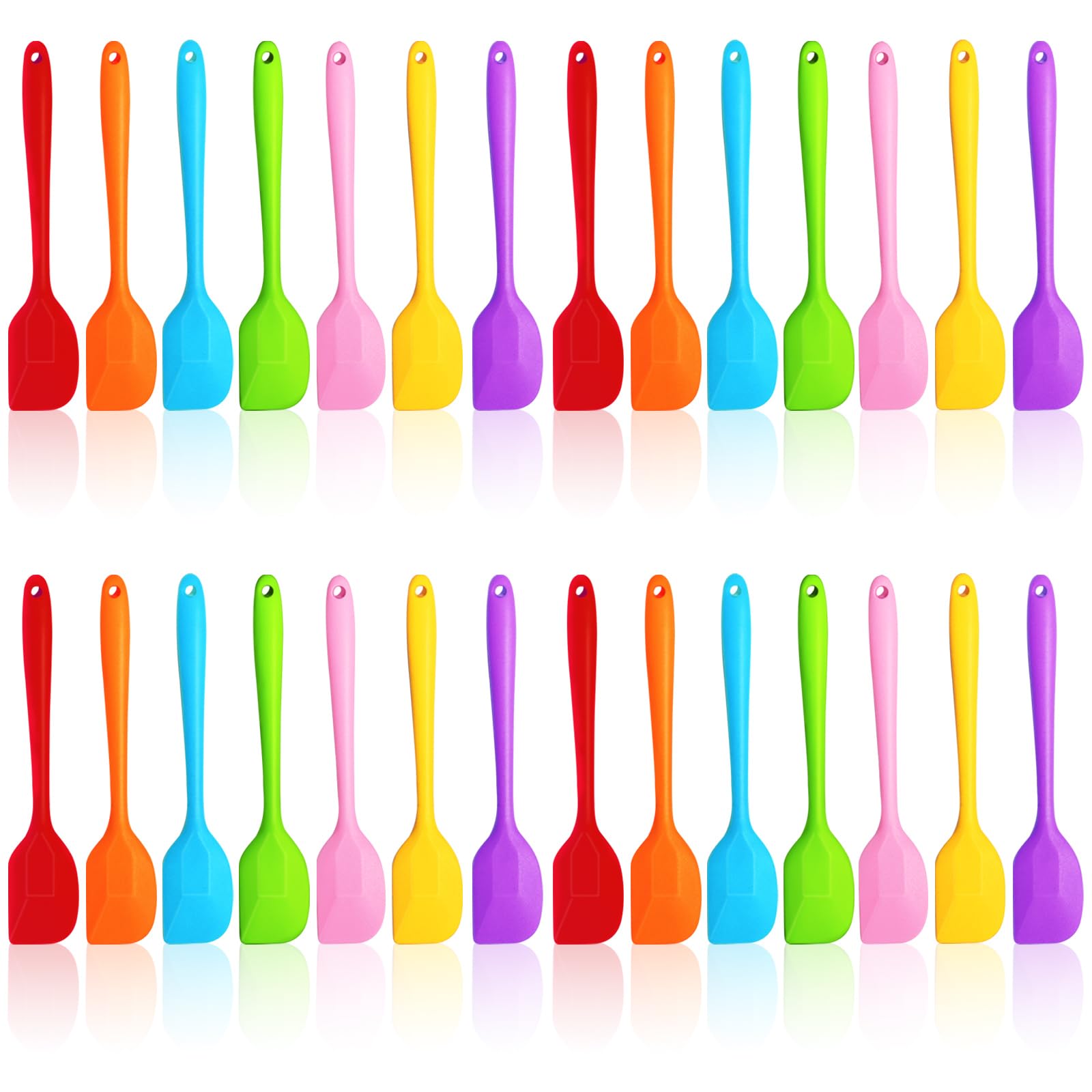Amazon.com: CONEHOY 28 Pcs Mini Silicone Spatulas Bulk 8.3 Inch Non ...