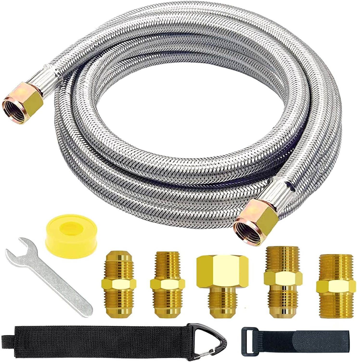 Amazon.com: NQN Upgraded 12Feet High Pressure Braided Propane Hose ...