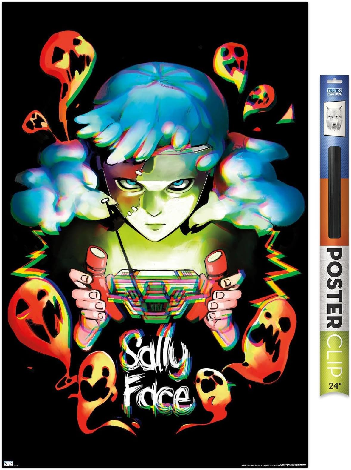 Amazon.com: Trends International Sally Face - Rain Wall Poster, 34L x ...