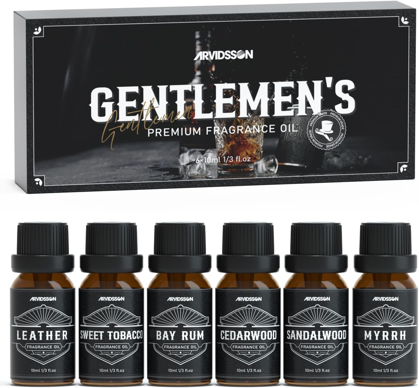 Amazon.com: Essential Oils for Men, ARVIDSSON Masculine Essential Oils ...