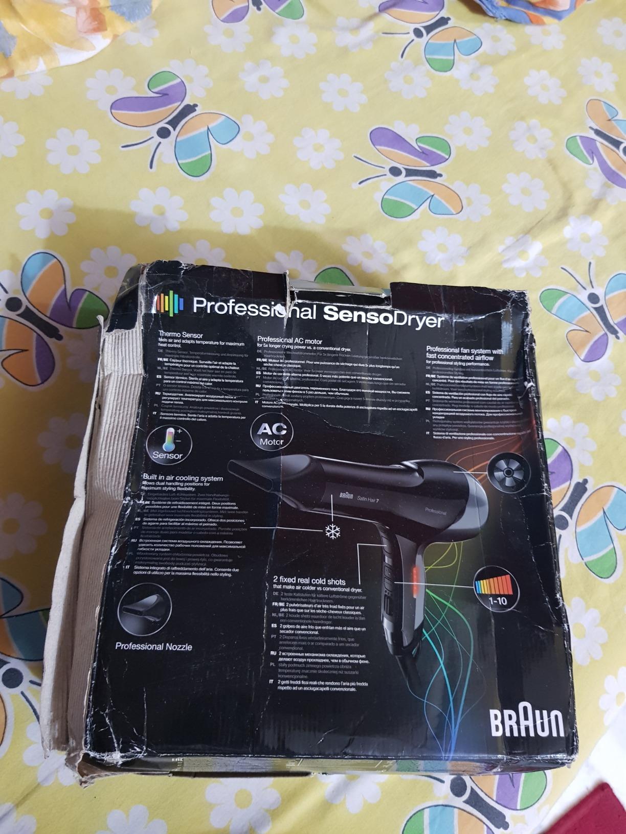 Braun HD580 Satin Hair 5 Power Perfection Hair Dryer (White/Grey ...