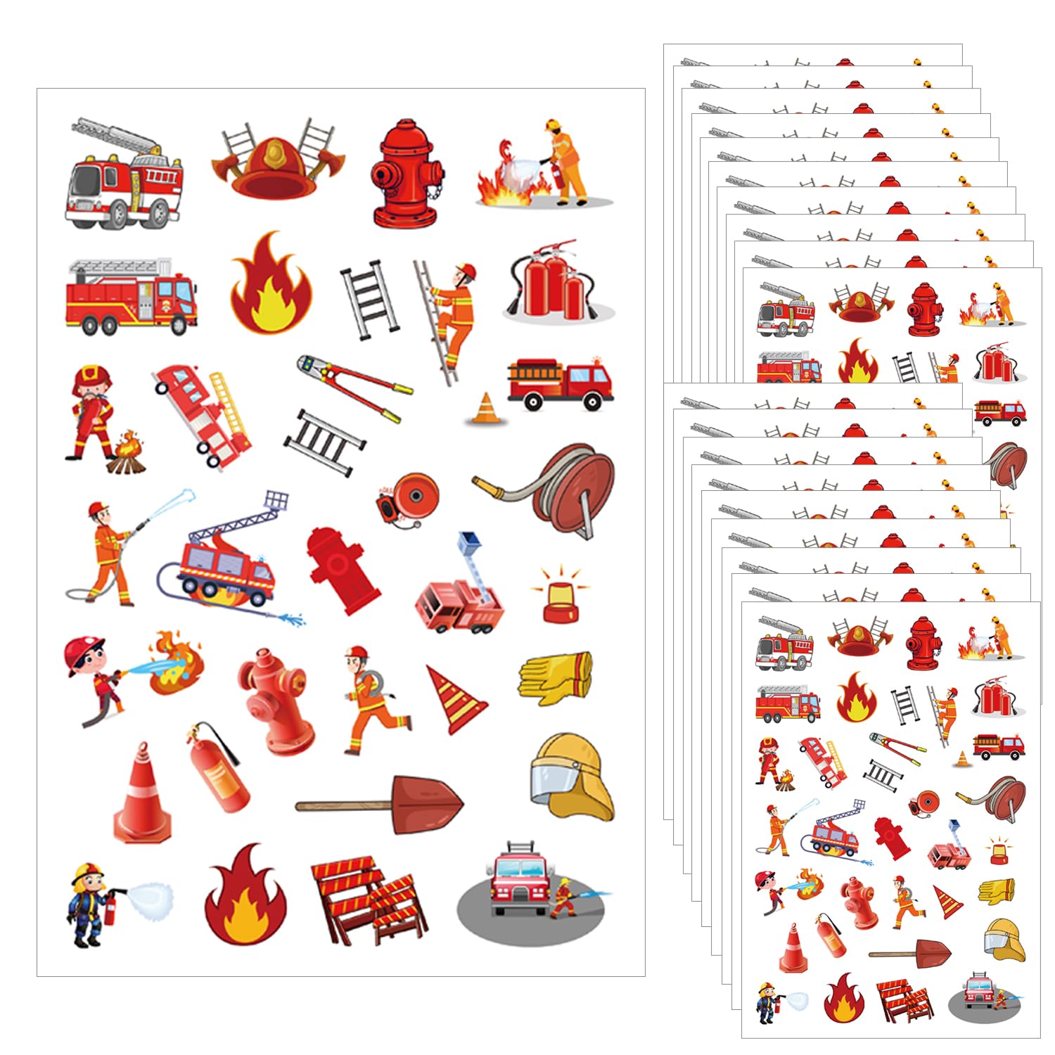 Amazon.com: PIBIPAID 800+ Pcs Fire Truck Stickers,for Promote Fire ...