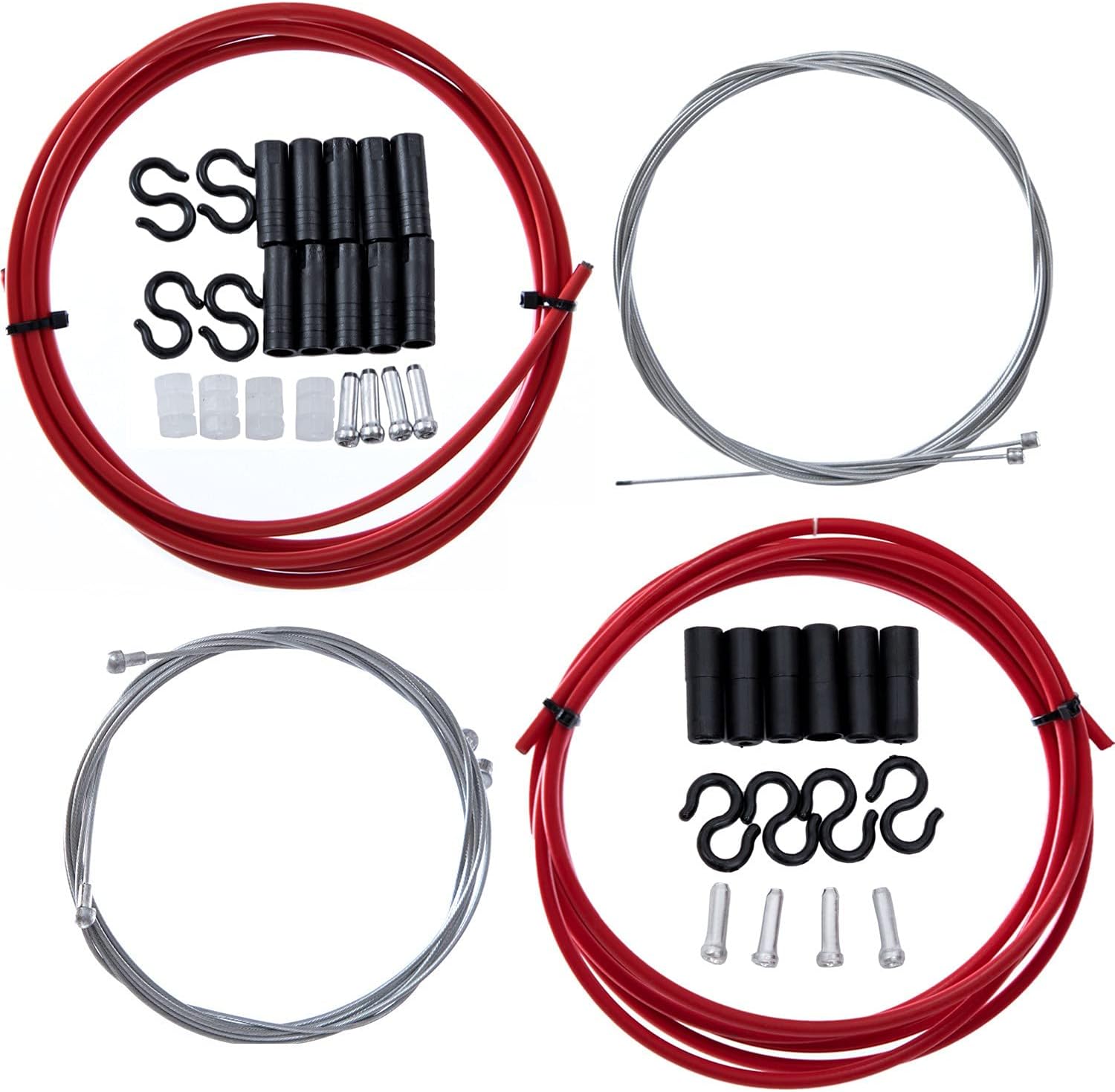 Amazon.com: COOLWHEEL 20Pcs Bike Cable Clips Hook, Bicycle Rotating S ...