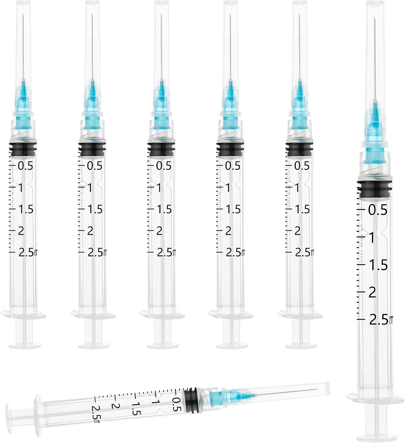 Amazon.com: 3ml Syringes with Needle 23Ga 1 Inch, Disposable 3cc Luer ...