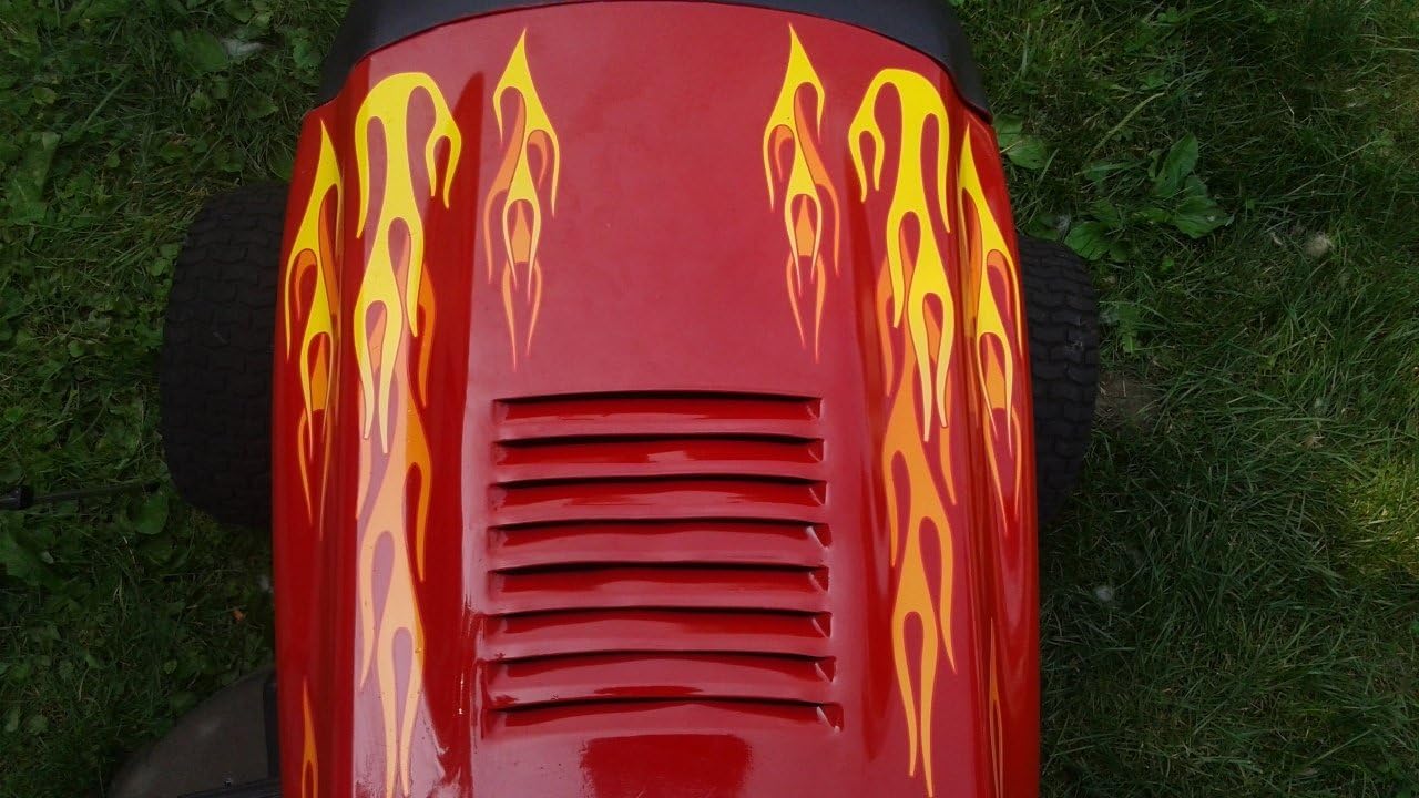 Amazon.com: Lawn Mower Decals Stickers - Layered Flames - 10pc. Set ...