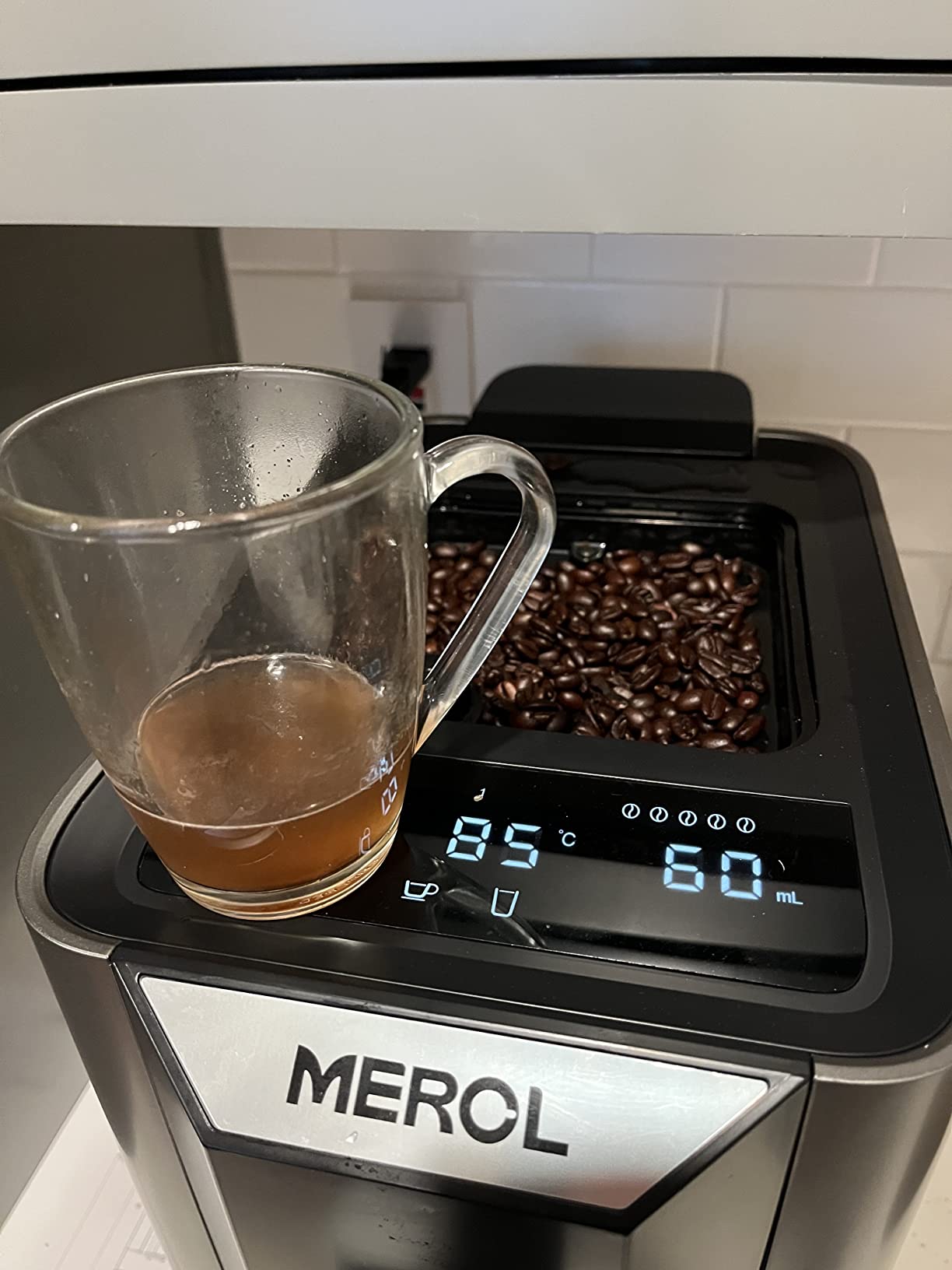 $32/mo - Finance MEROL Automatic Espresso Coffee Machine, 19 Bar ...