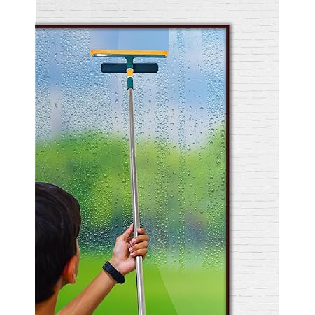 ROMINO Glass Wipers, 3 in 1 Glass Wiper for Windows with Long Handle ...