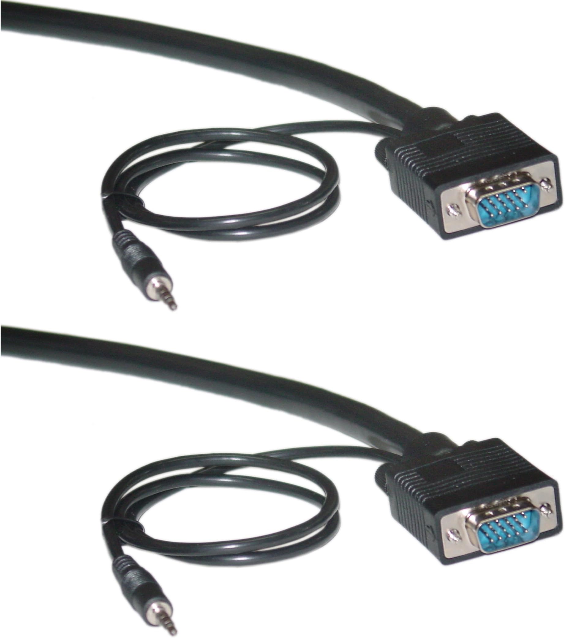 Amazon.com: CableWholesale VGA Cable with Audio, SVGA Monitor Cable ...