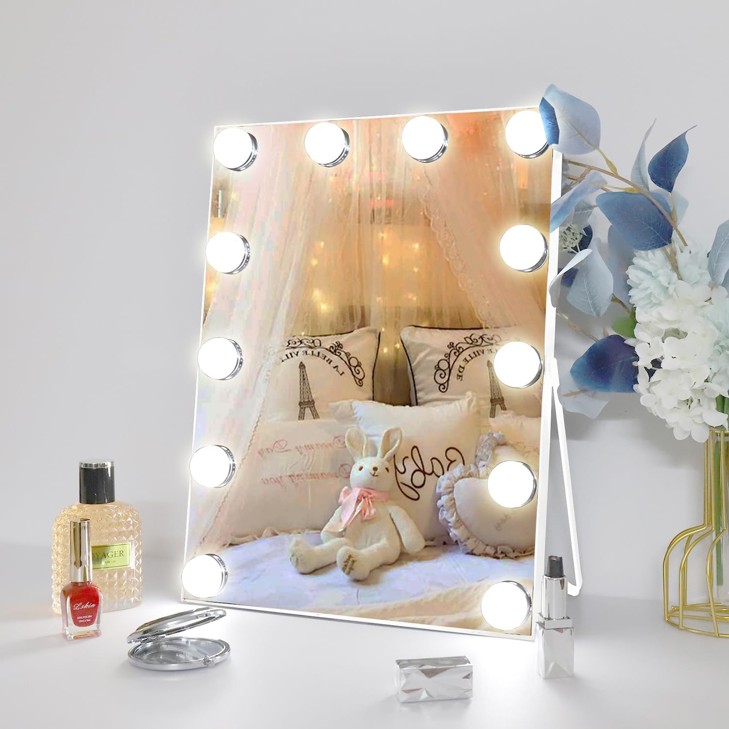 Amazon.com : Despful 10" x 12" Vanity Mirror with Lights,Portable ...