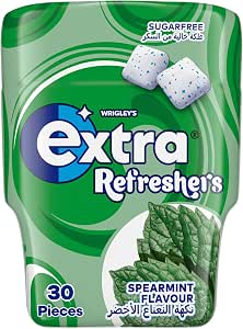 Extra Fresh Gum Green Mint Flavor, Sugar Free, 30 Count, Enjoy ...