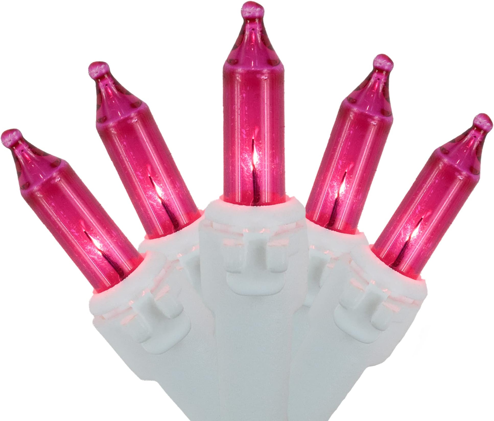 Amazon.com : 20-Count Clear Mini Christmas Light Set, 4ft Green Wire ...