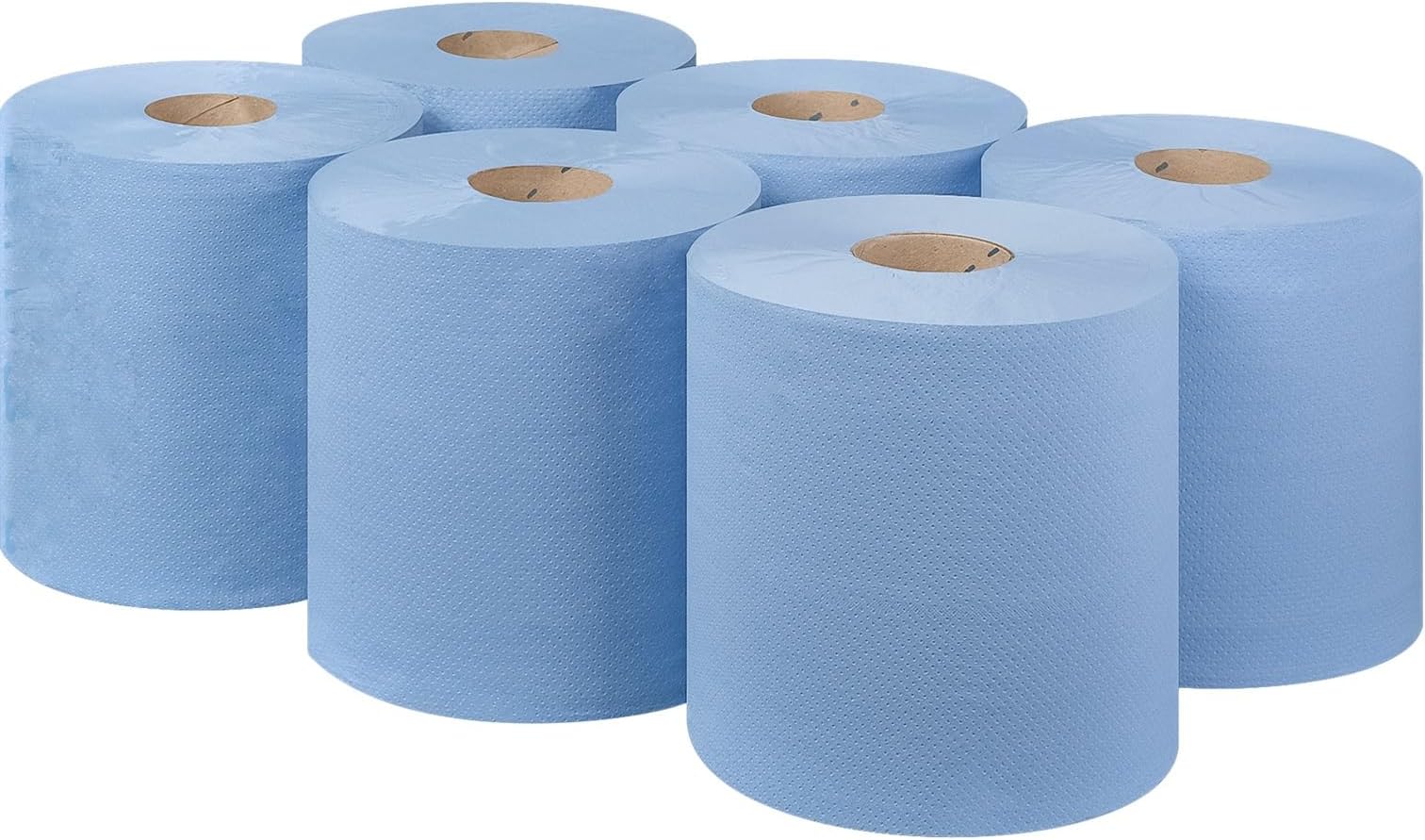 Blue Rolls 2ply Embossed Centre Feed Hygiene, Commercial/Kitchen Use ...