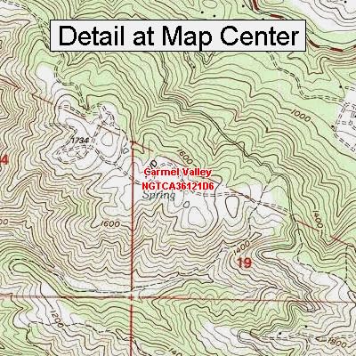 Amazon.com : USGS Topographic Quadrangle Map - Carmel Valley ...