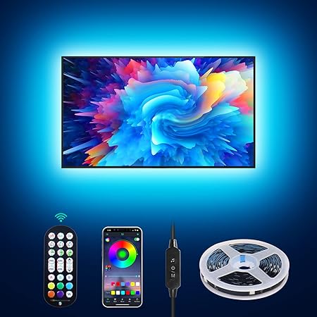Amazon.com: USB Powered LED Strip Lights TV Backlights Kit for 50 to 55 ...