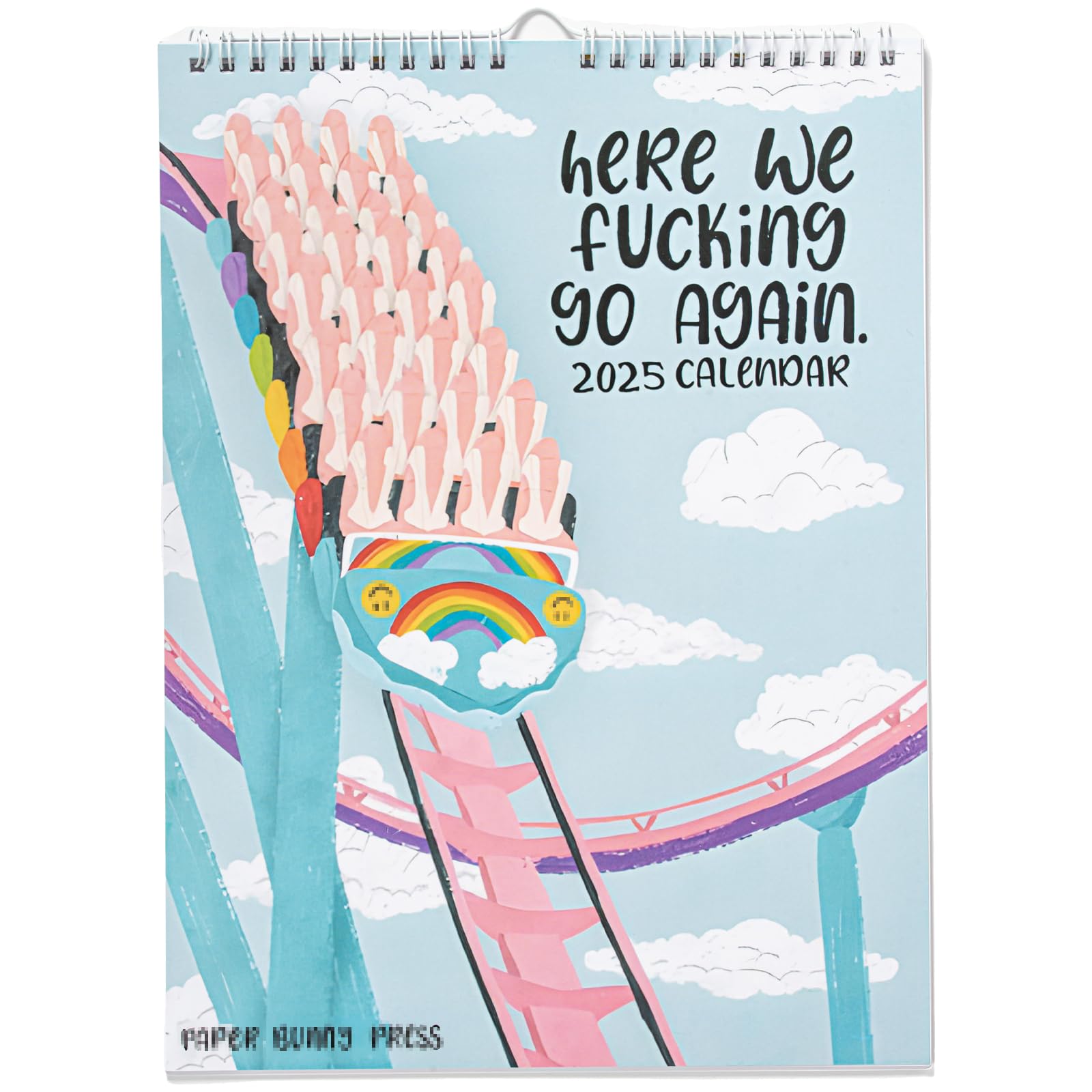 Here We Fxcking Go Again Calendar 2025 UK, 12 Monthly Wall Calendar ...