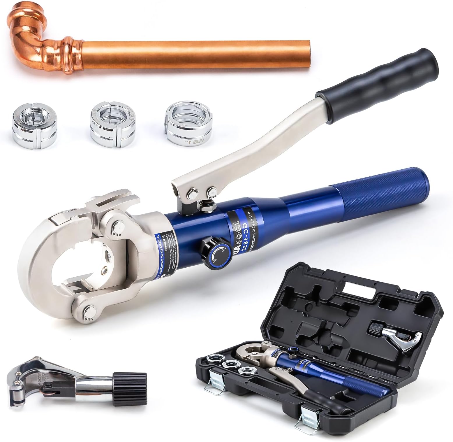 Anbull Hydraulic Copper Tube Crimping Tool,Copper Pipe Fittings ...