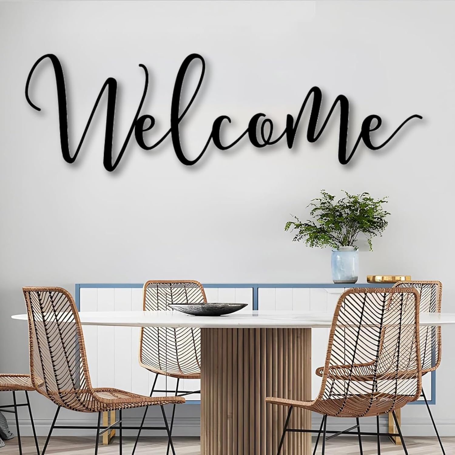 Amazon.com: rumloch Welcome Wall Art Decor,Metal Welcome Signs for ...