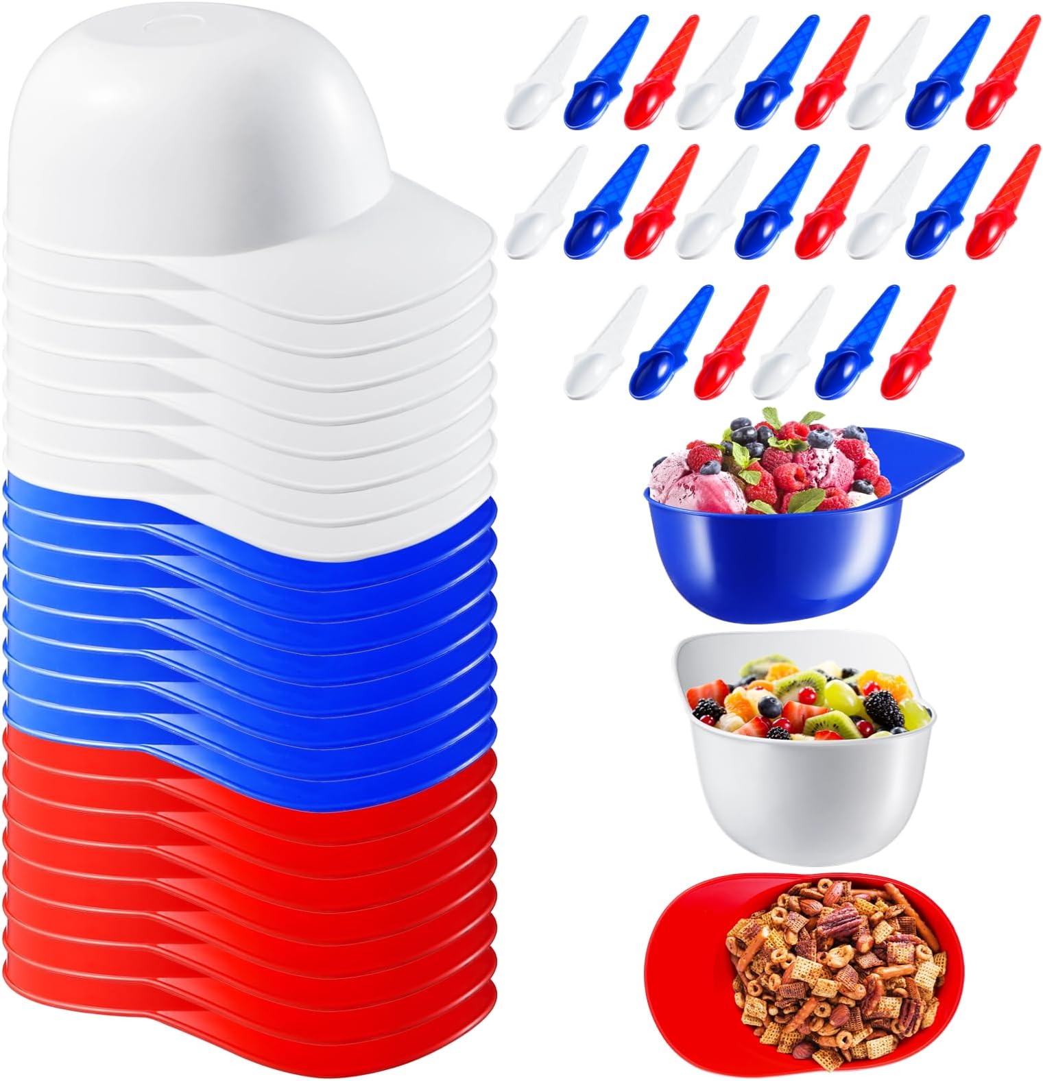 Amazon.com: 100 Pieces Baseball Disposable Paper Cups 8oz Ice Cream ...