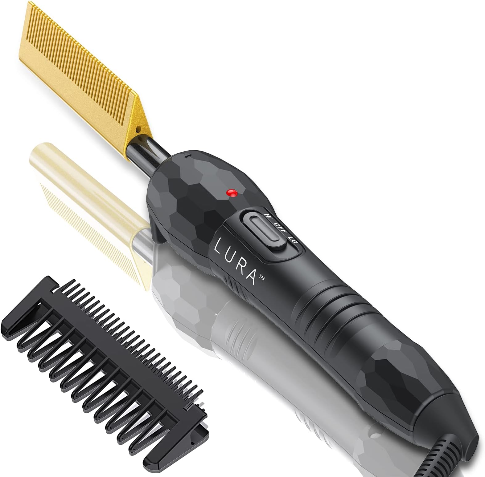 Amazon.com : Hot Comb Hair Straightener Heat Pressing Combs - Ceramic ...