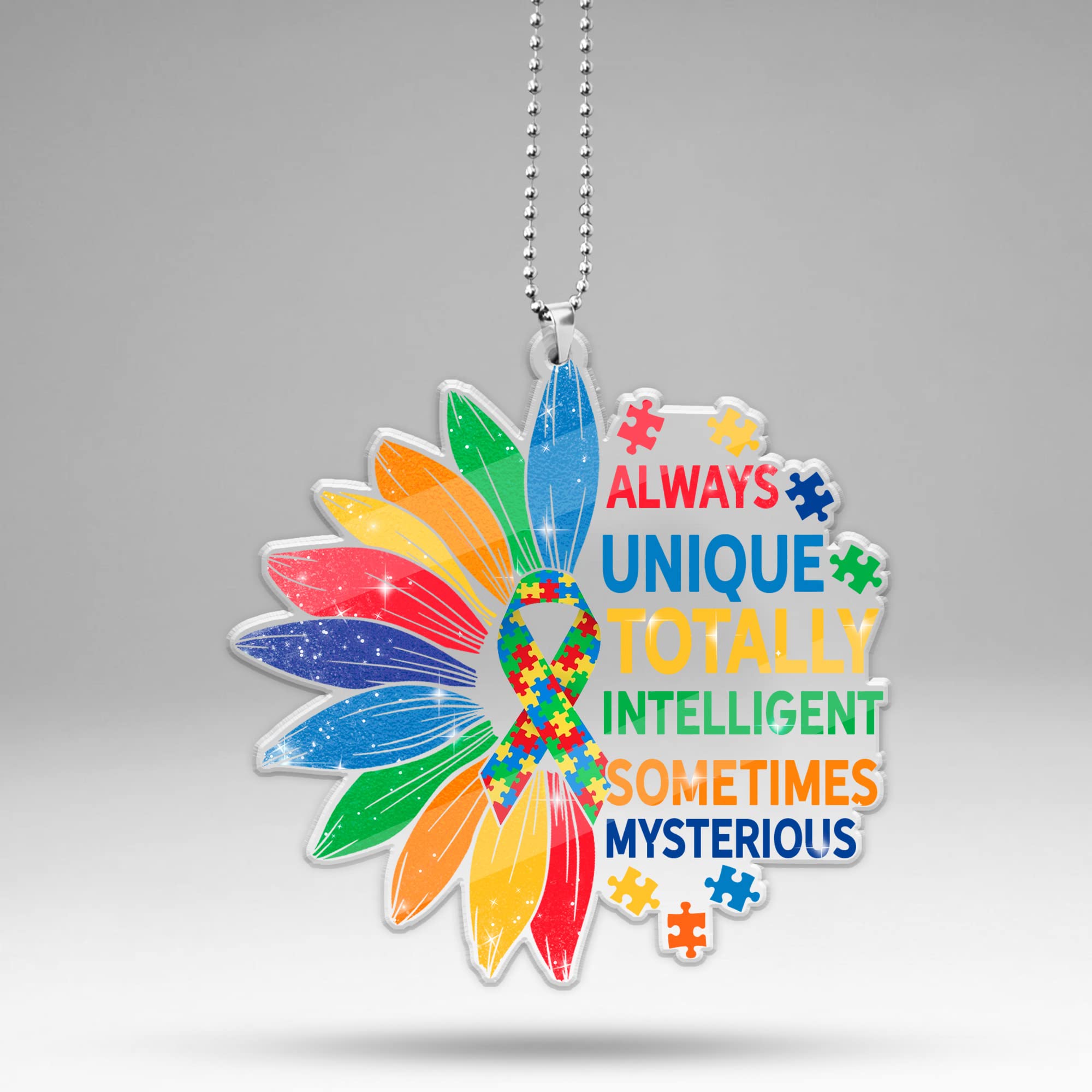 Amazon.com: ARTSYWIX Autism Awareness Acrylic Ornament, Autism Car ...