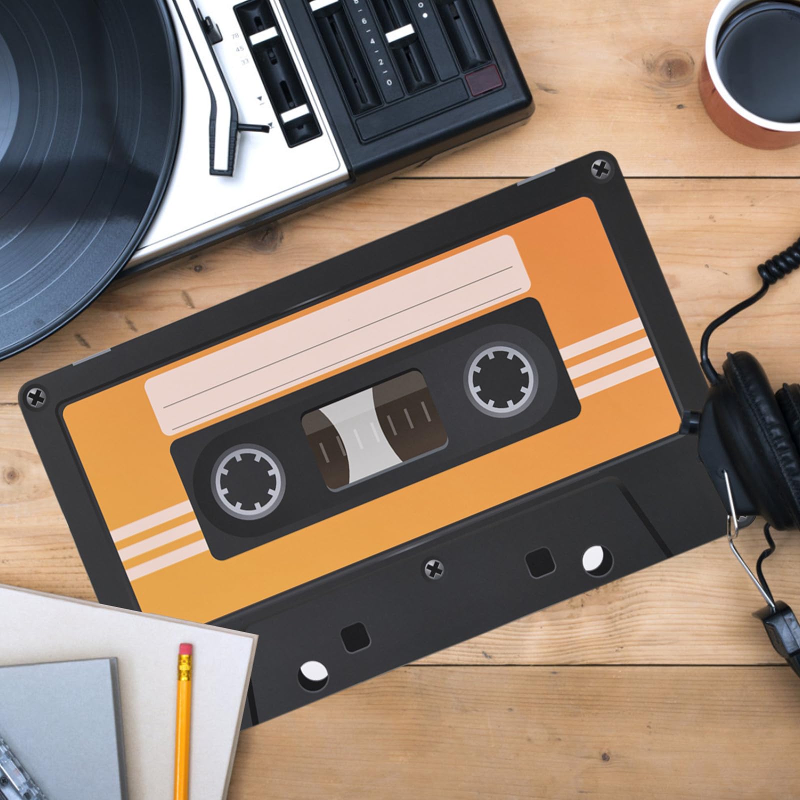 Snapklik.com : 48 Pack Cassette Paper Placemats 80s Party Decorative ...