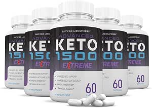 Amazon.com: (5 Pack) Advanced Keto 1500 Extreme Pills 1675MG New ...