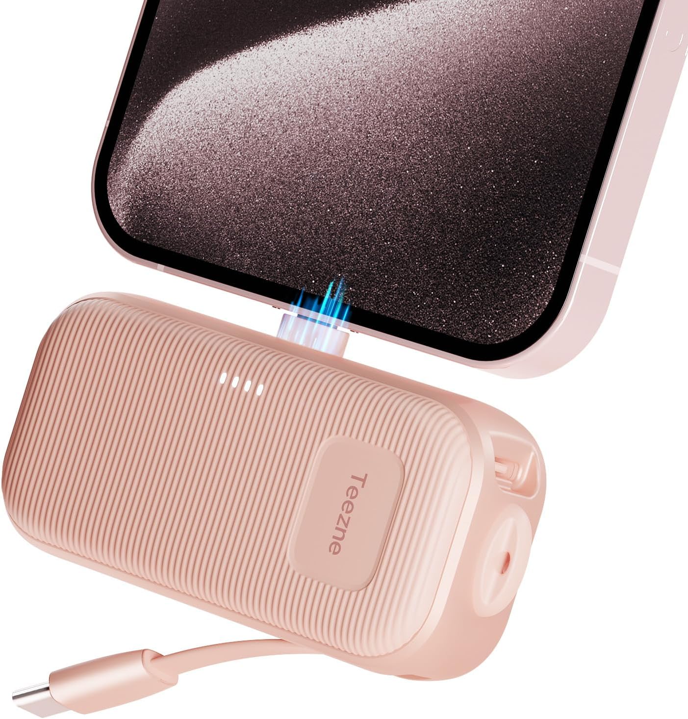 Amazon.com: Teezne Small Portable Charger iPhone 4500mAh Power Bank ...
