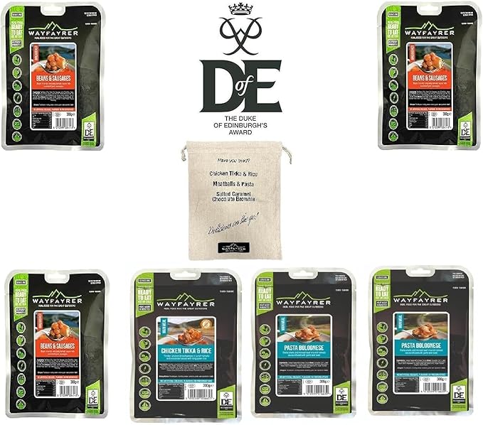 Wayfayrer DofE Silver 2 Day Camping Food Expedition Pack – 6 MRE Boil ...