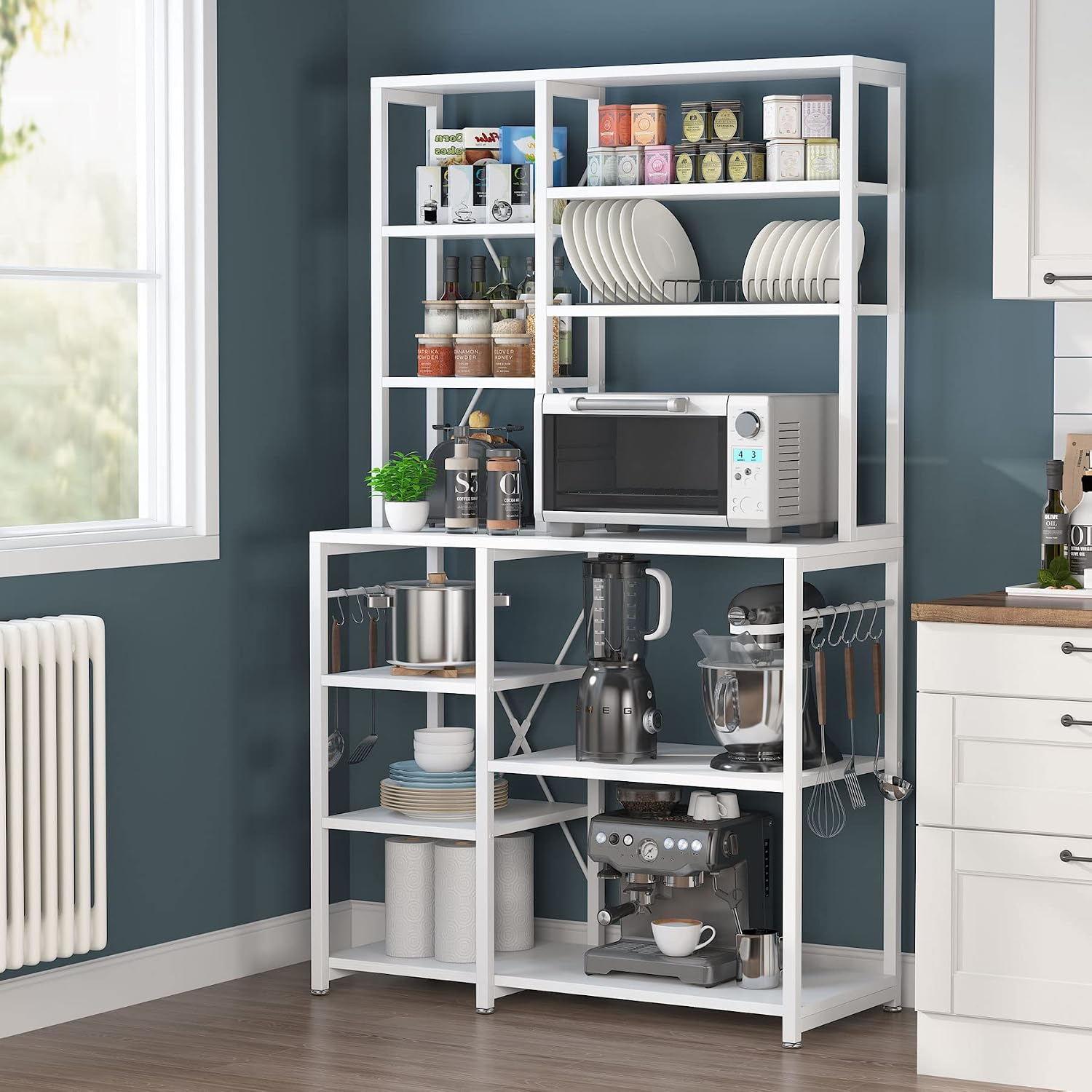 Tribesigns Kitchen Utility Storage Shelf with Hooks Philippines | Ubuy