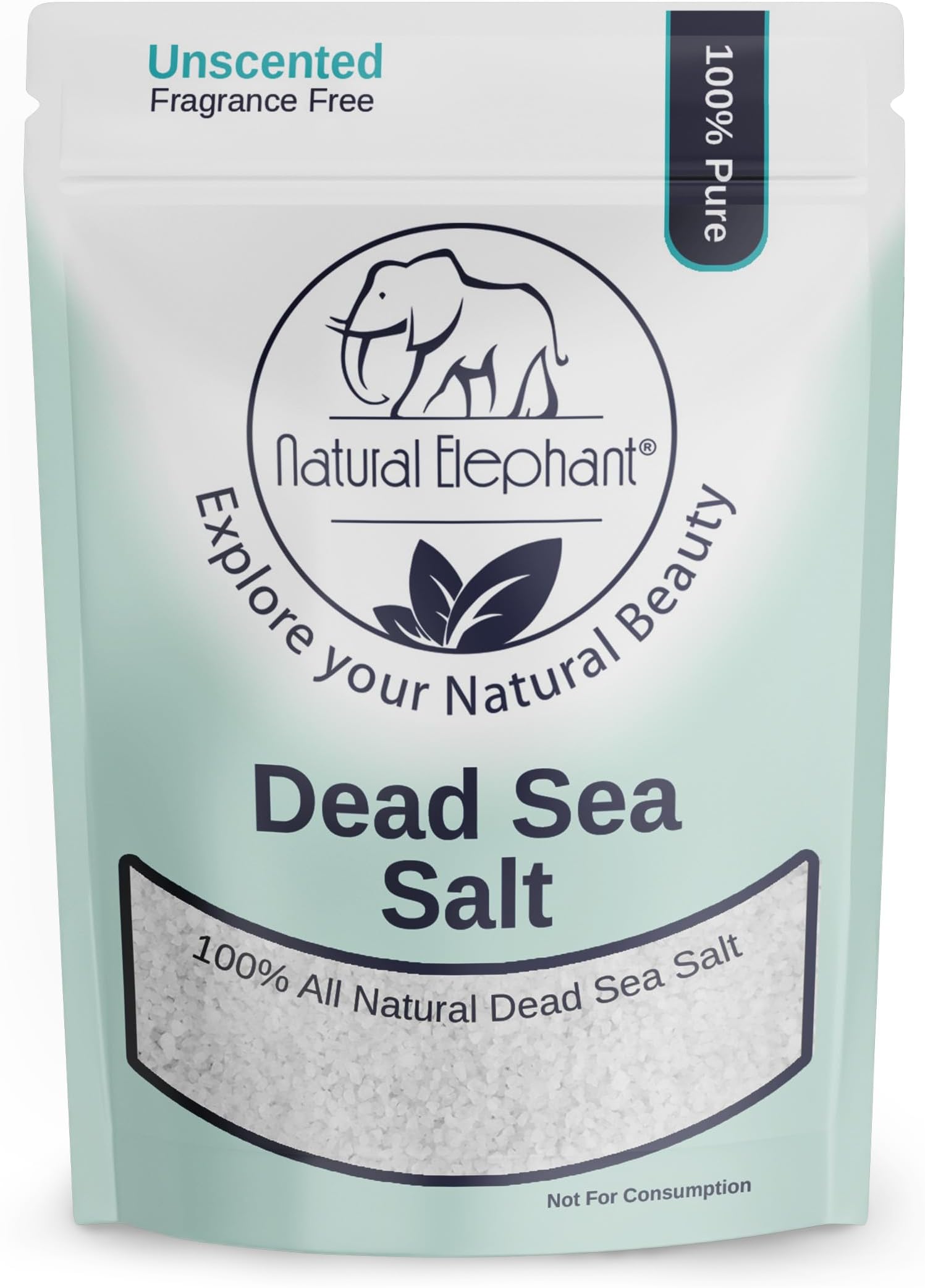Amazon.com : LA SALT CO 1400 Below 5 Lbs Jar Dead Sea Salt, Fine Grain ...