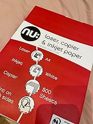 NU: Multi-Purpose Printer Paper, White, 500 Sheets : Amazon.co.uk