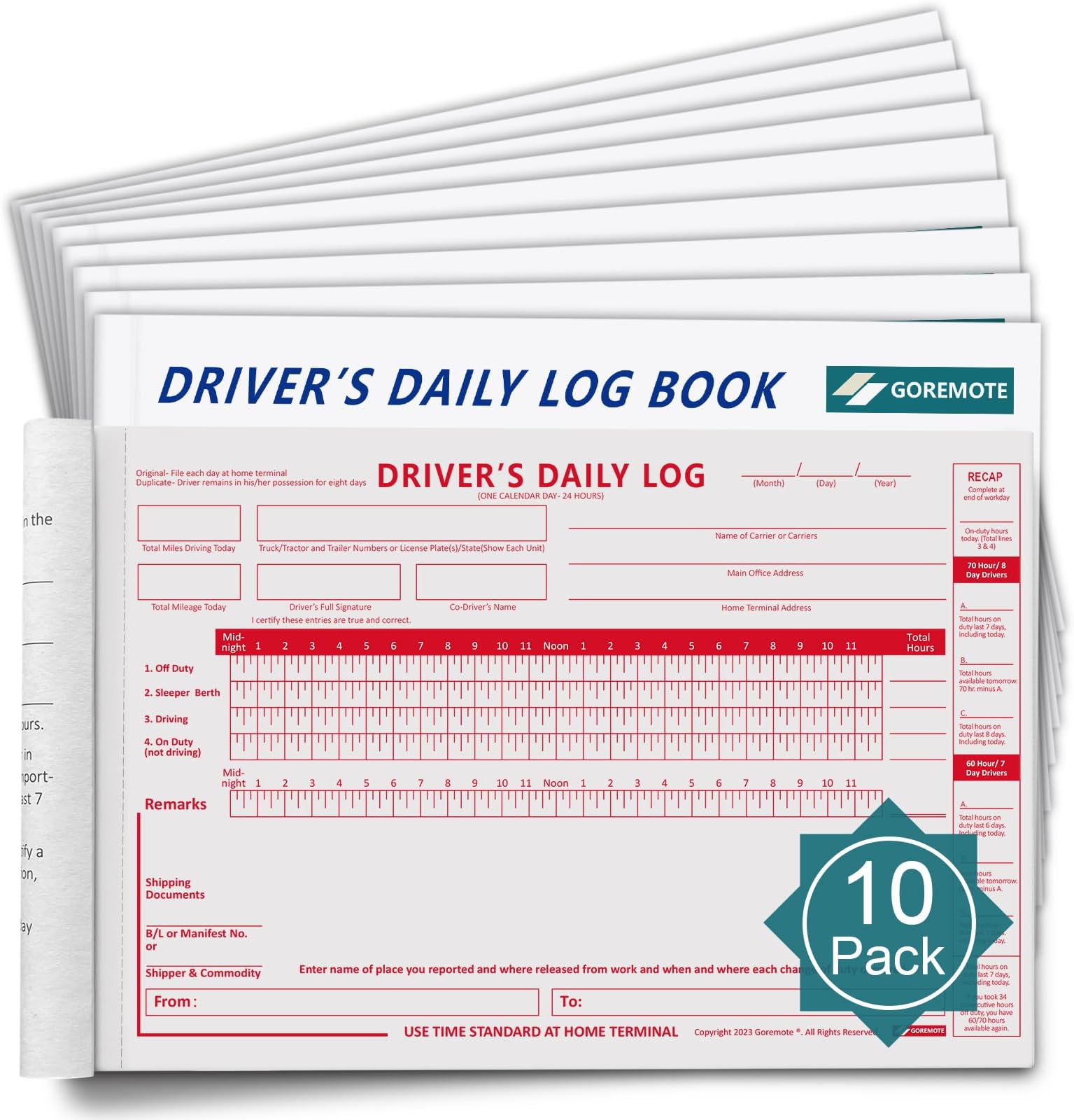 Amazon.com : Motiskyy 10 Pack Detailed Driver's Vehicle Inspection ...